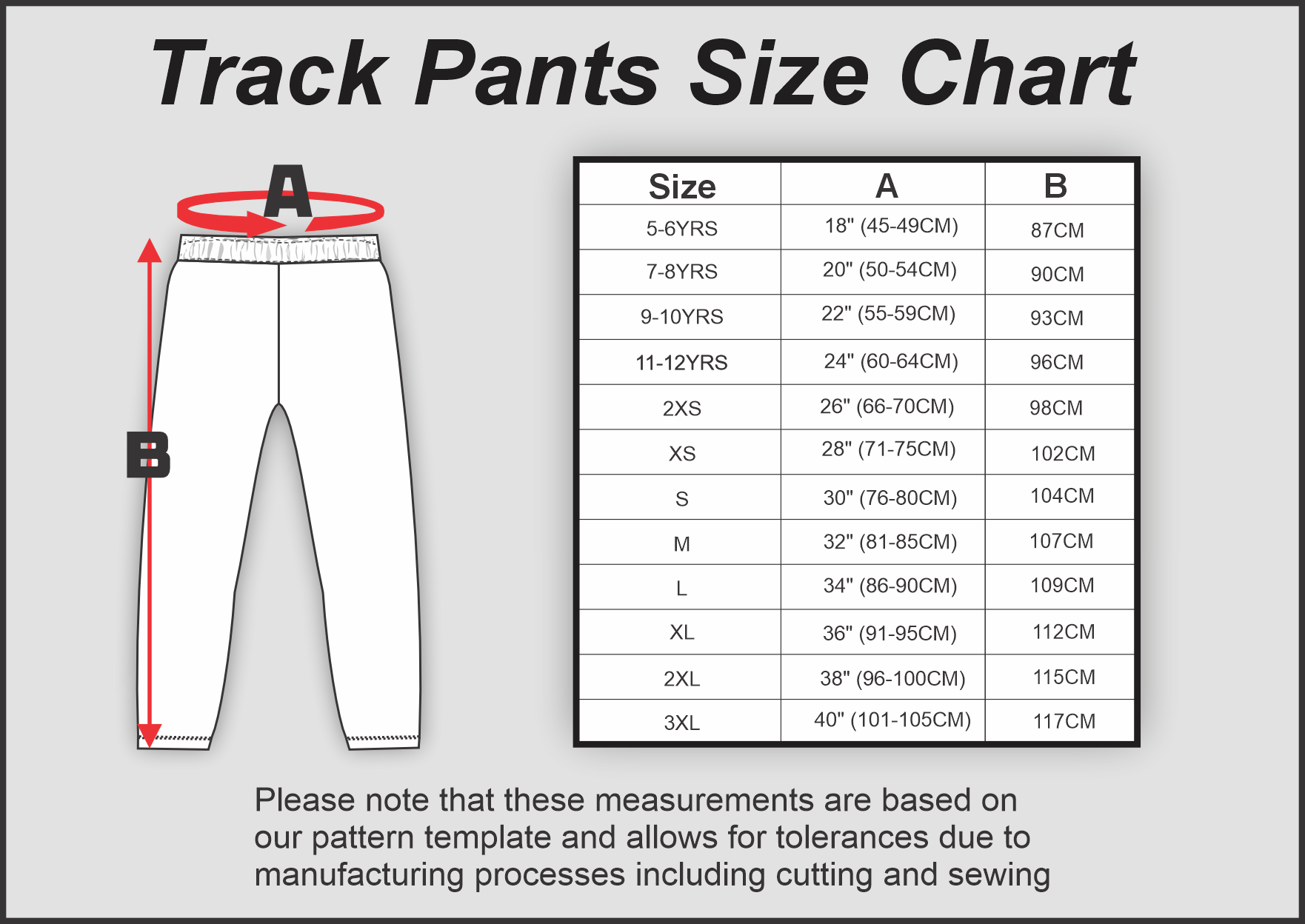 Size Charts – SportsKit