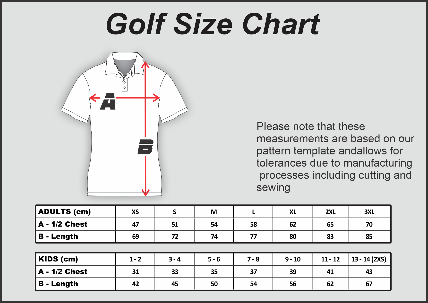 Size Charts – SportsKit